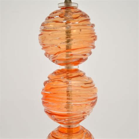 Large 1960s Vintage Glass Table Lamp Retrospective Interiors Retro
