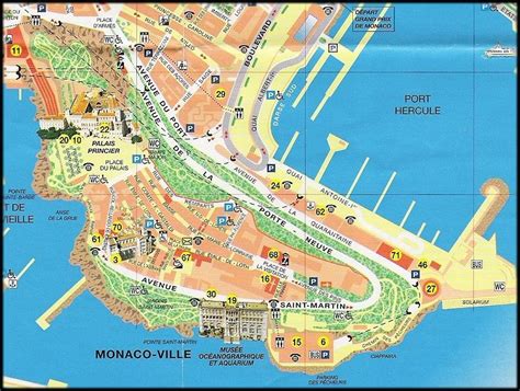Monaco Ville Map • Mappery