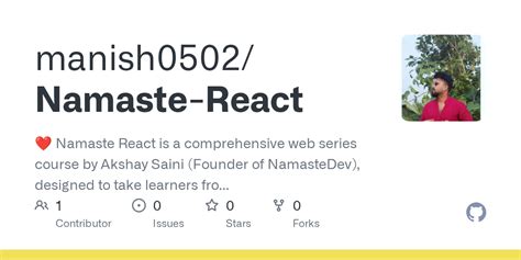 Github Manish0502namaste React ️ Namaste React Is A Comprehensive