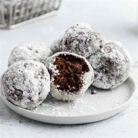 Chocolate Powdered Sugar Donut Holes