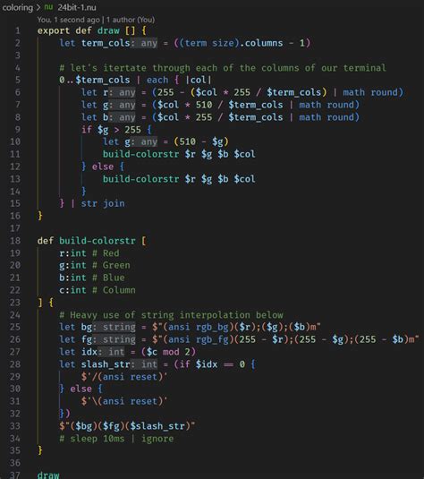 Github Nushellvscode Nushell Lang A Nushell Grammar For Visual