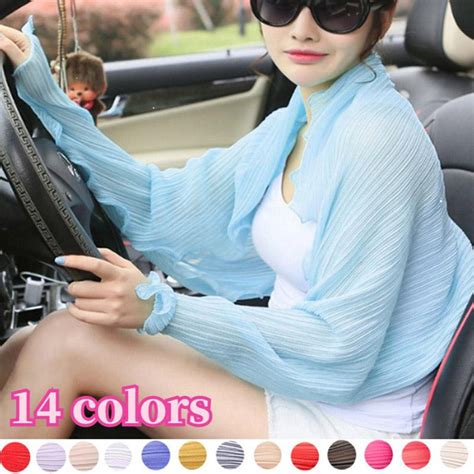 1 Pc New Summer Outdoor Solid Color Chiffon Sunscreen Clothing Fashion