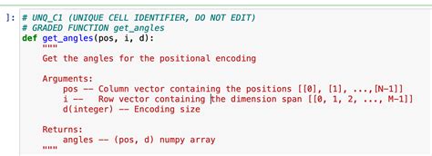 Week 4 Transformer Network Get Angles Sequence Models
