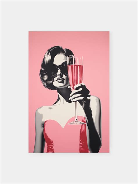 Sparkling Pink Chic Poster Klumo Shop