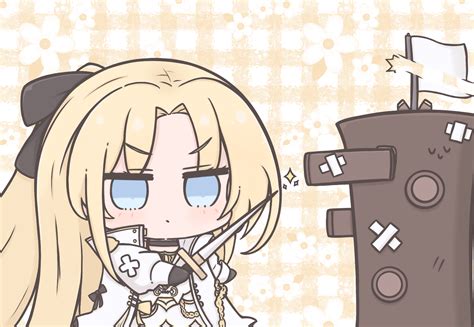 Safebooru 1girl Azur Lane Bandaid Black Bow Black Gloves Blonde Hair