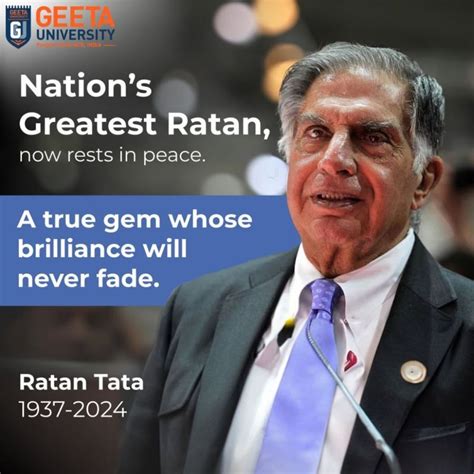 Ankush Bansal On Linkedin Today We Pay Tribute To Ratan Tata Ji A