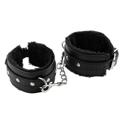 Hot Novelty Sexy Toy Plush Handcuffs Pu Leather Handcuffs Sex