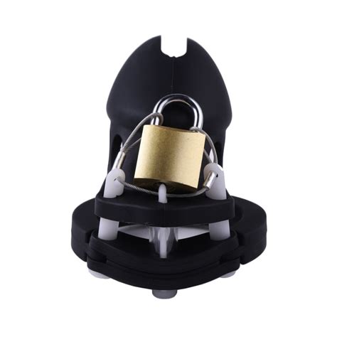 The Silicone Soft Bbc Big Black Cage Lock The Cock