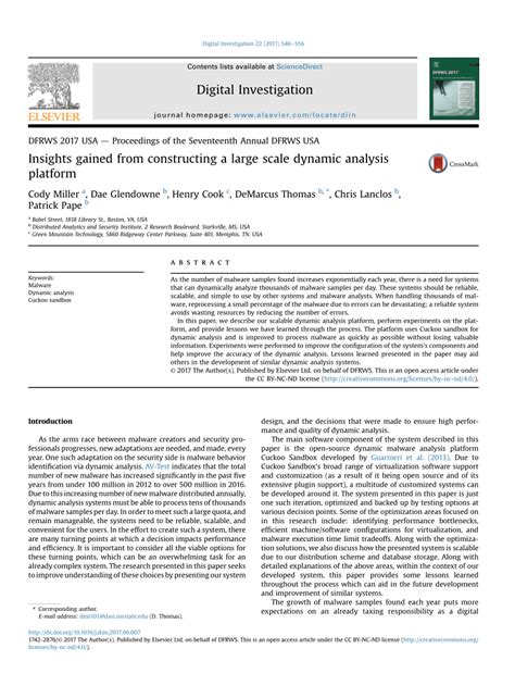 Pdf Insights Gained From Constructing A Large Scale Dynamic Analysis