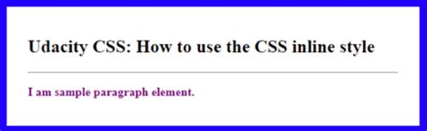 CSS Basics How To Use A CSS Stylesheet Udacity