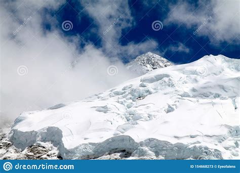 Shot From The Everest Basecamp Trail In Nepal Stock Image Image Of