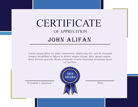 Premium Psd Certificate Design