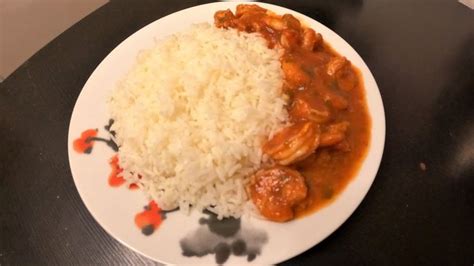 Riz Aux Crevettes Et Sauce Tomate Rice Food Grains