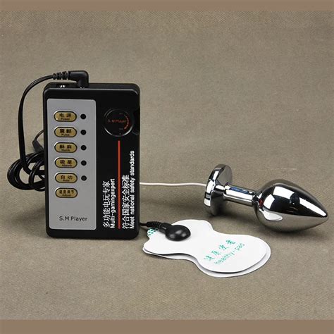 Electric Shock Butt Plug Physical Pulse Therapy Kits Stainless Steel Anal Plug Electro