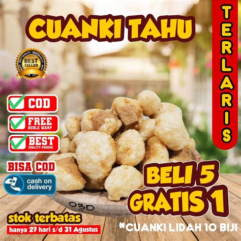 Jual Cuanki Tahu 100biji Termurah Toping Baso Aci Cuanki Lidah Tahu Kering Bahan Seblak Instan