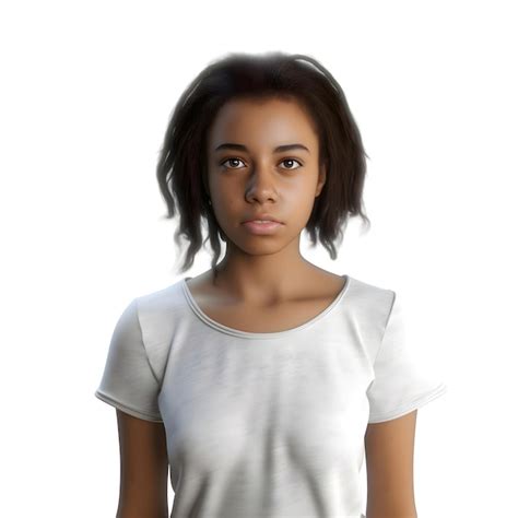 Premium Psd Young African American Woman Looking At Camera Isolated