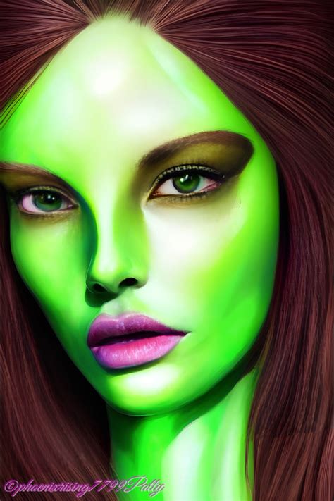 Green Skinned Alien Female 12 7 2022 By Phoenixrising77patty On Deviantart