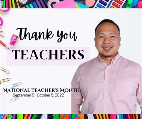 Happy National Teachers Month