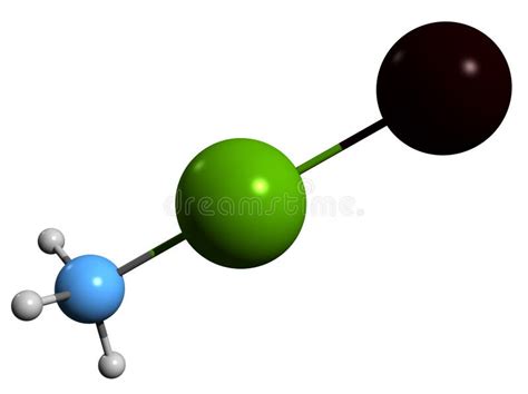 3d Image Of Methylmagnesium Iodide Skeletal Formula Stock Illustration Illustration Of