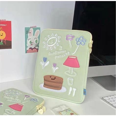 Jual Tas Laptop Sleeve Case Tas Lengan Bordir Cantik Korea Muat Pad Inch Inch