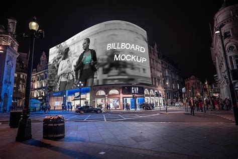 Psd 곡선 광고판 모 프리미엄 Psd 파일