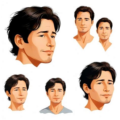 Jonathan Vector Set White Background Isolated A High Premium Ai