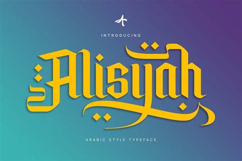 Alisyah скачать шрифт и установить для веб сайта и фотошопа бесплатно