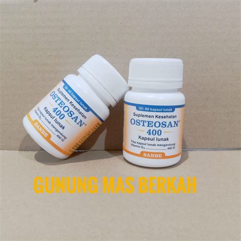 Jual Osteosan Osteosan Osteosan 400iu Vitamin D3 400iu Shopee Indonesia