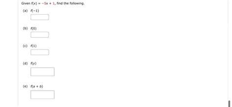 Solved Evaluate Each Expression Based On The Following