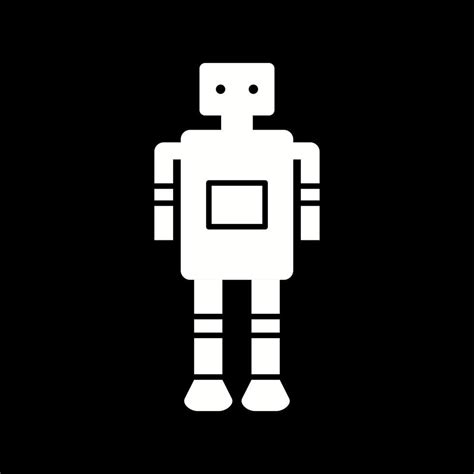 Unique Robot Vector Glyph Icon 17142703 Vector Art At Vecteezy