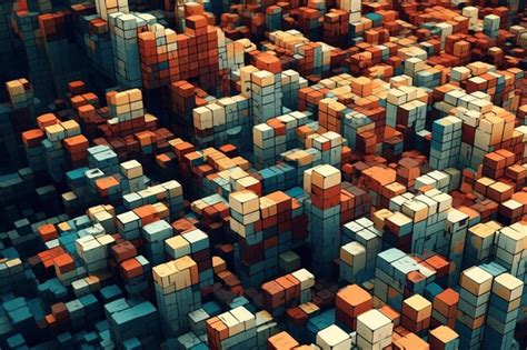 Premium Ai Image Mosaiclike Patterning For A Complex Visual Effect