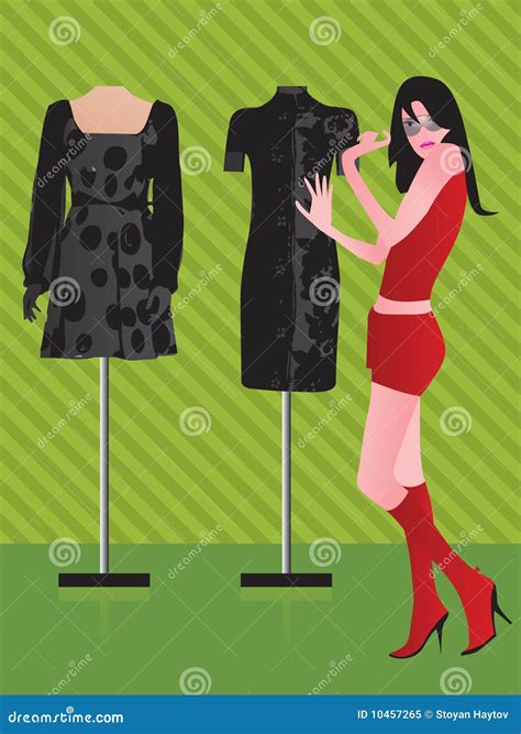 Shopping Girl Stock Vector Illustration Of Attractive 10457265
