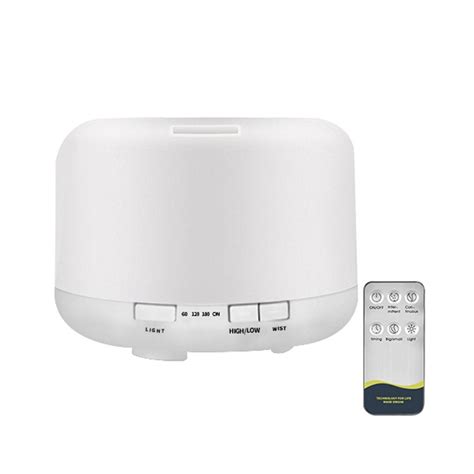 Difusor De Aromas Elétrico Aromatizador Umidificador ml Essencial Cores LED Controle