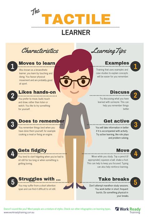 Work Ready Training Whats Your Learning Style Tactile Learner