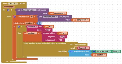 RecyclerList View Companion Error General Discussion MIT App Inventor Community