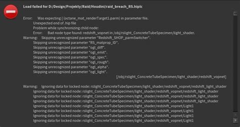 My Houdini File Gives Me Error And Doesnt Load It Came Pretty Much Out Of Nowhere Is It