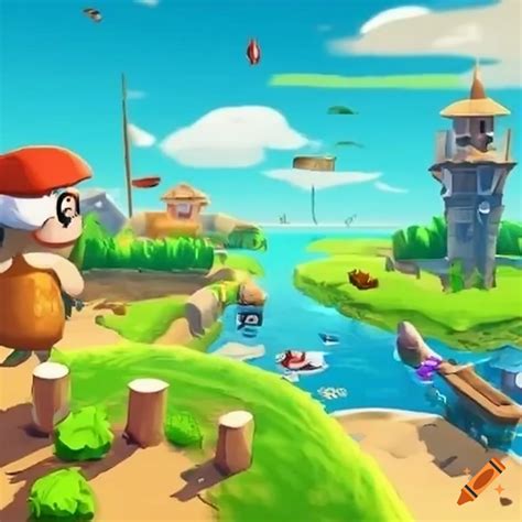 Game Featuring An Island Exploration With Reading Challenges On Craiyon