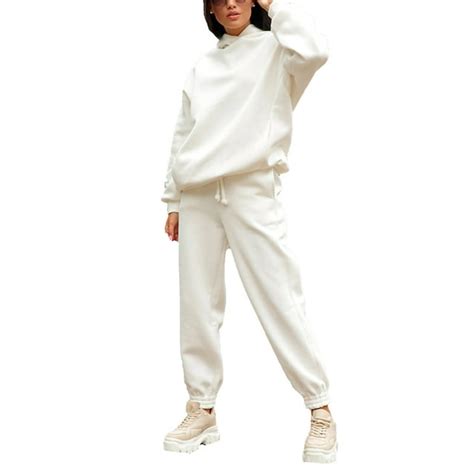 Frontwalk Sweatsuit 2pcs Set For Women Casual Tracksuit Playsuit Long
