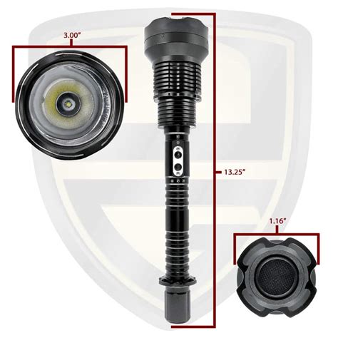 Tactical Flashlight Stun Gun Powerful Protection For Police