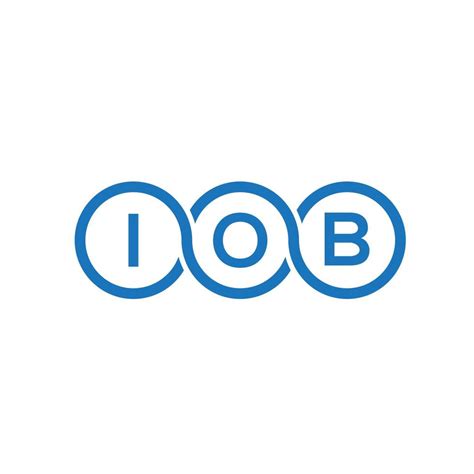 Iob Letter Logo Design On White Background Iob Creative Initials