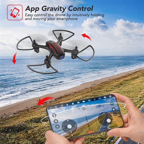 Elukiko Drone Con Cámara Para Adultos Y Niños 1080p Hd Fpv Wifi Mini