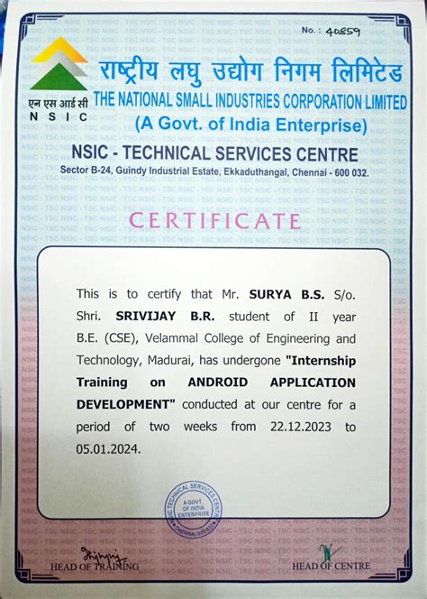 Surya B S On Linkedin Androiddevelopment Internshipcompletion