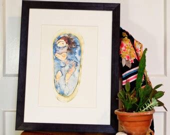 Watercolor Woman Etsy