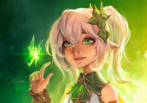 Fan Art Nahida From Genshin Impact By Mamoriart On Deviantart