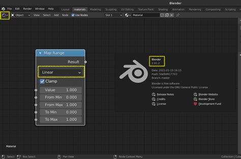 Shaders How To I Change The Interpolation Type In The Map Range Node Like The Documentation