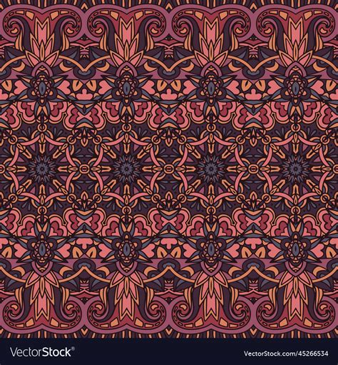 Bohemian Repeating Background Texture Seamless Vector Image