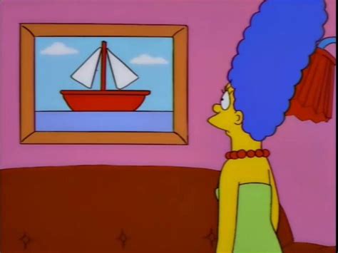 Digital Simpsons A3 Poster Simpsons Wall Art Sailboat Unframed Etsy