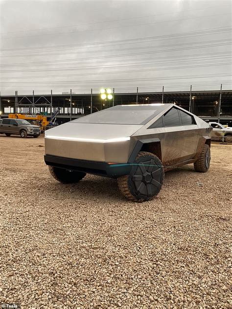 Elon Musk Drives His Bizarre Cybertruck To Austin Factory Where New