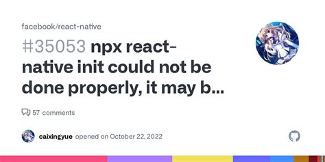 Npx React Native Init Could Not Be Done Properly It May Be Something Missing From The System