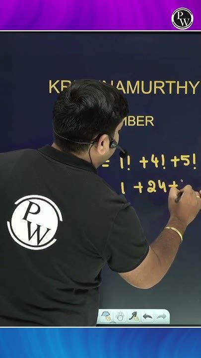 what is krishnamurthy number 🤔 pw shorts krishnamurthy pwtelugu